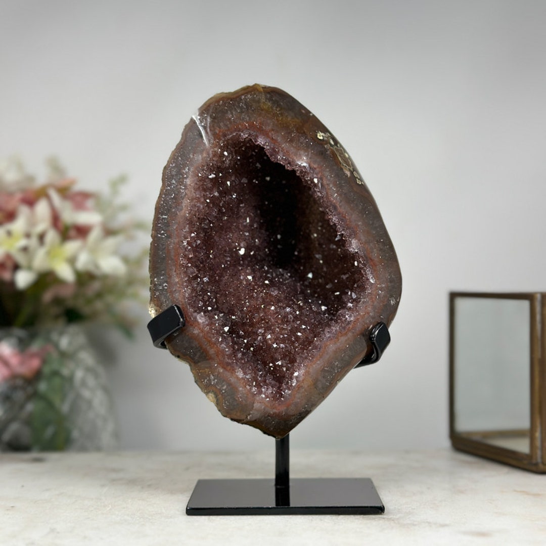Natural Uruguayan Rainbow Crystal Geode Cave: A Spectacular Home Decor ...
