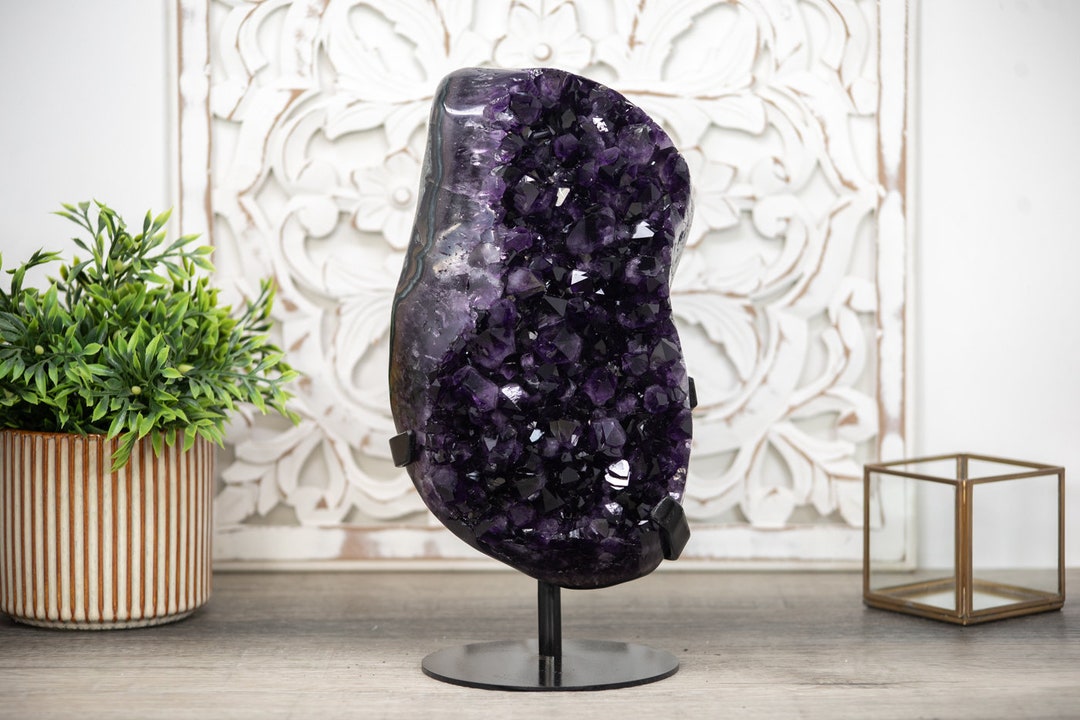 Exquisite Large Natural Amethyst Top Grade Specimen With Deep Purple ...