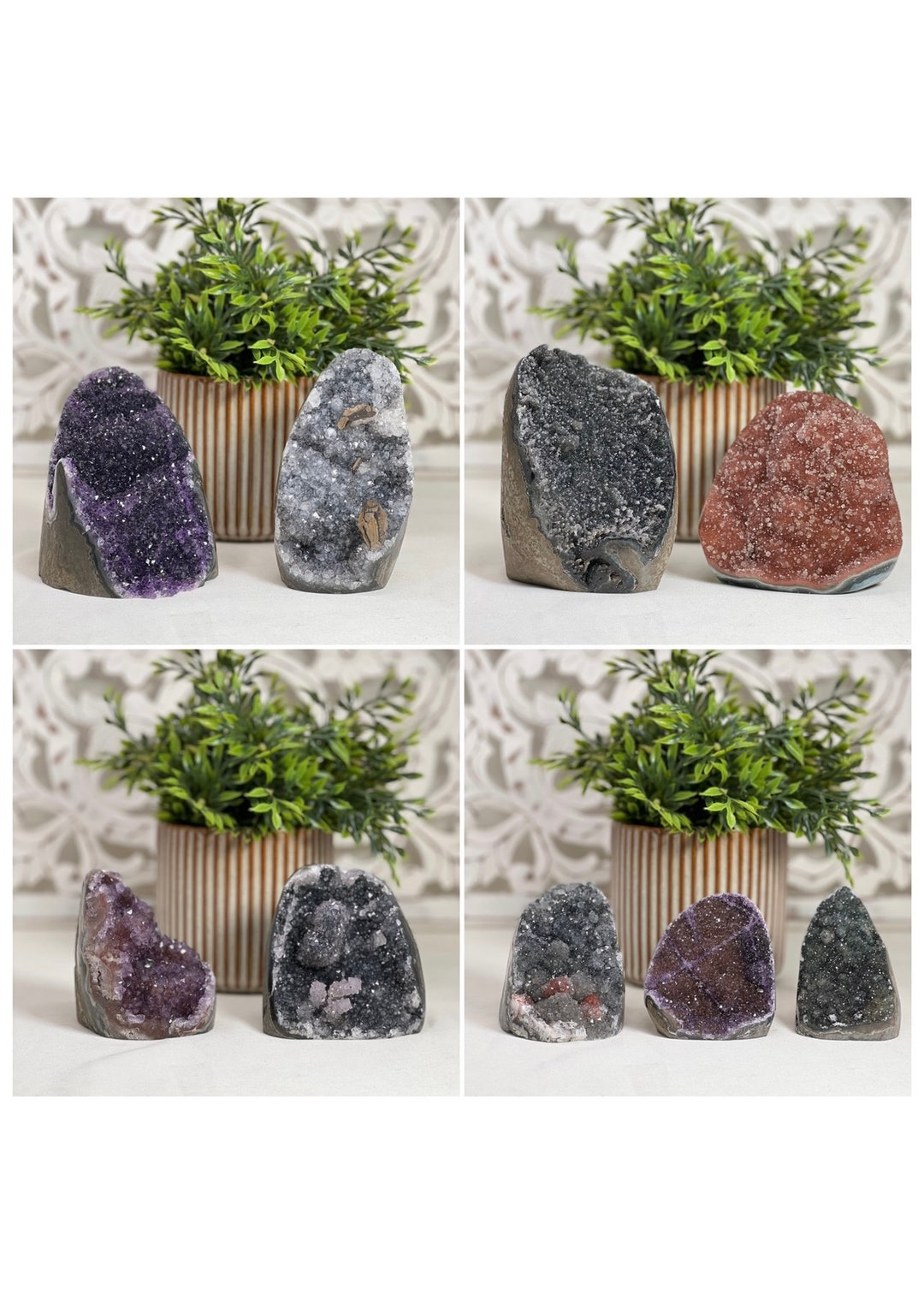 9 Pieces Lot, Cathedral, Standing Amethyst, Uruguayan Amethyst ...