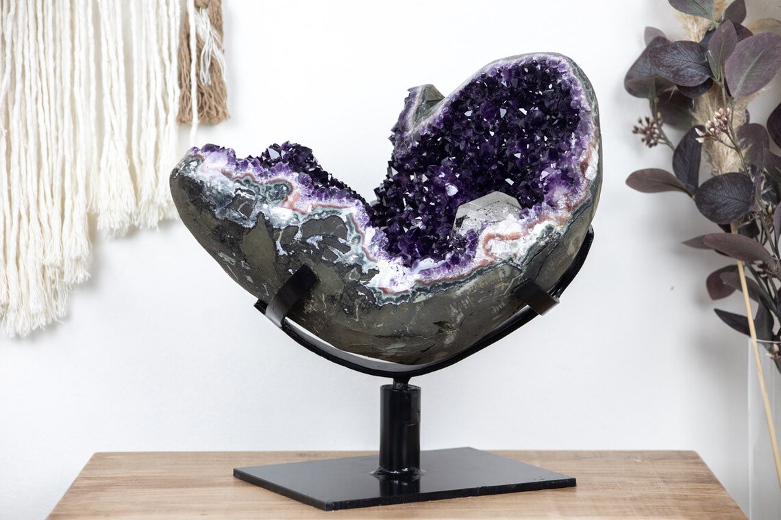 Large Amethyst Geode Deep purple Amethyst Premium Quality | Etsy