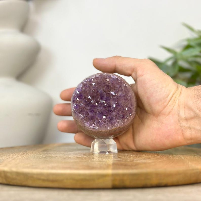 Uruguayan Amethyst Druzy Sphere Geode - SPH0228 - Etsy UK