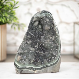 Stunning Green Galaxy Quartz Cathedral, Rainbow Amethyst, Quartz Geode ...