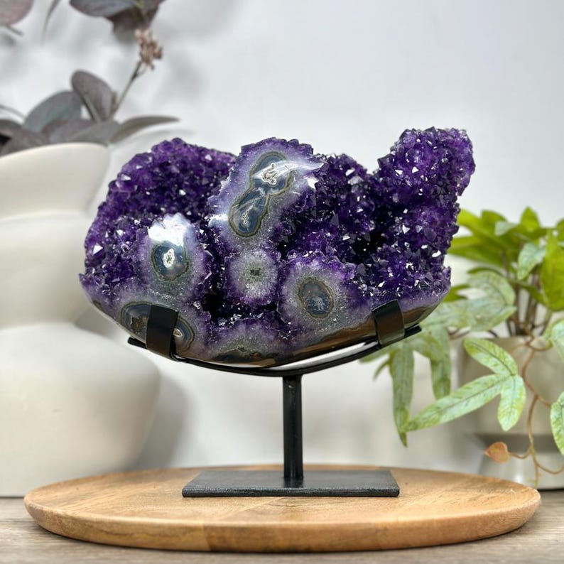 Unique Natural Amethyst Specimen With A+ Grade Crystals & Stalactite ...