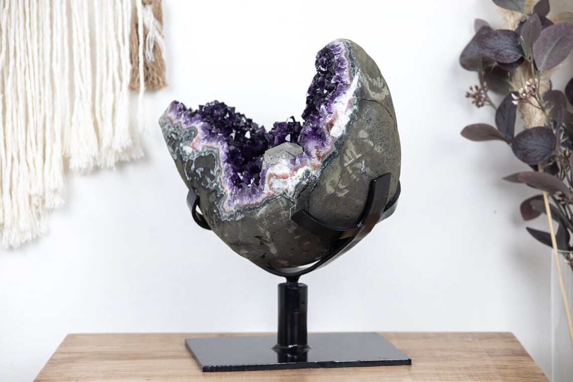 Large Amethyst Geode Deep purple Amethyst Premium Quality | Etsy