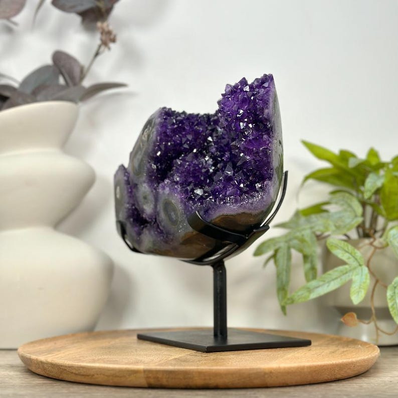 Unique Natural Amethyst Specimen With A+ Grade Crystals & Stalactite ...