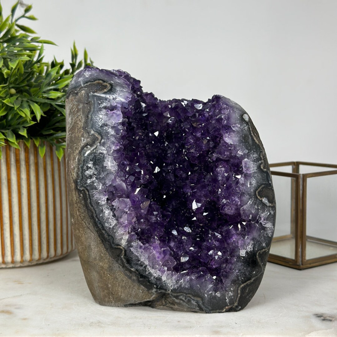 Stunning Large Amethyst Display Piece, Self Standing Amethyst, 6.7 in ...