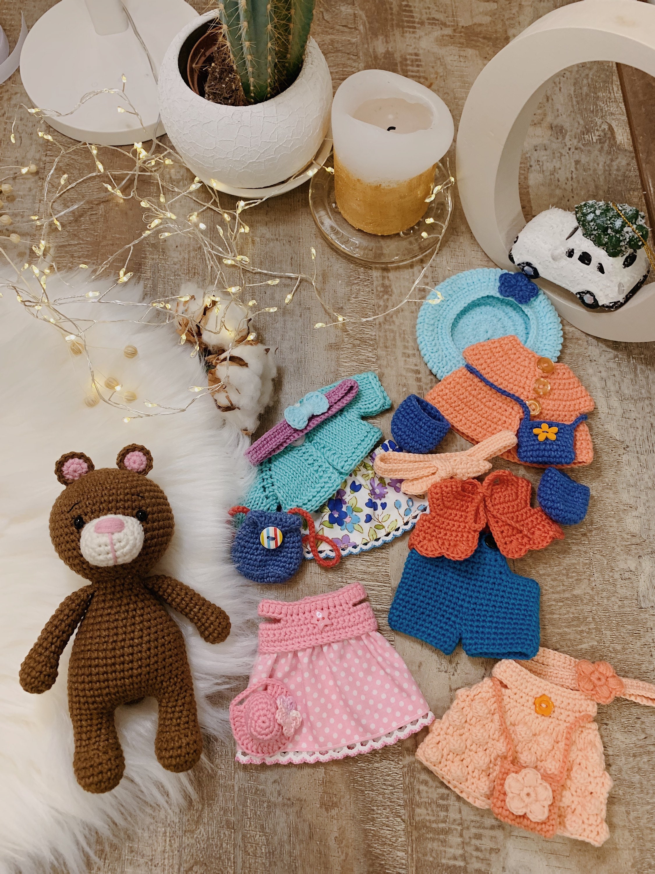 Oso de ganchillo / Muñeca de oso con ropa / Oso de peluche y | Etsy España