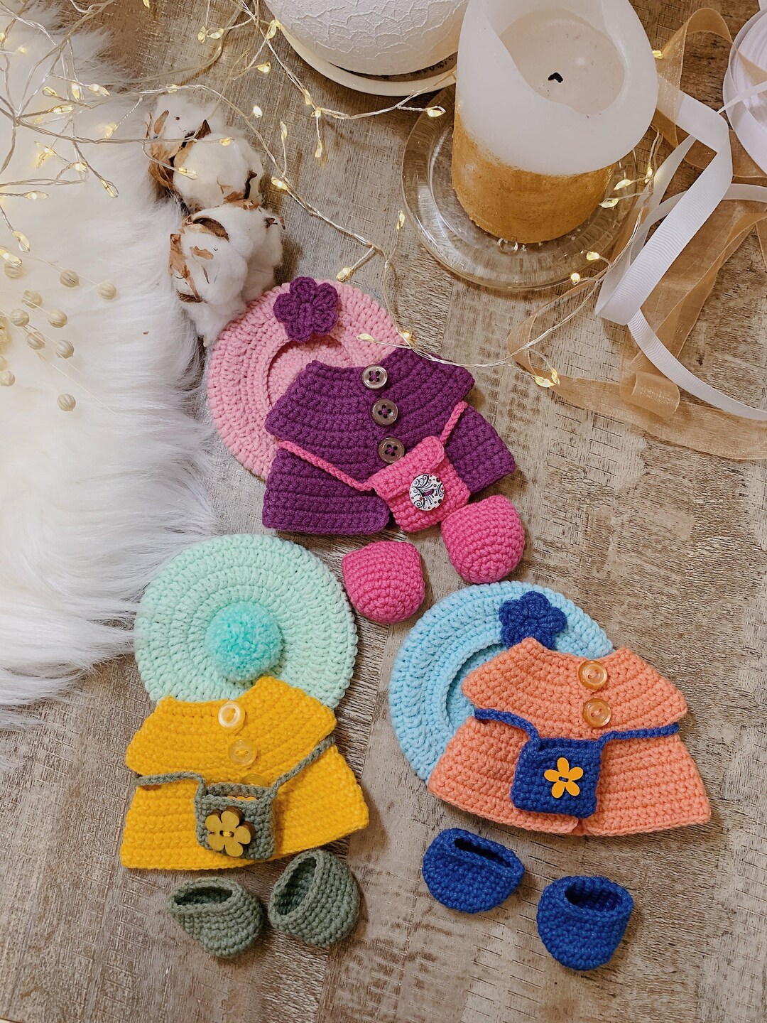 Stuffed Animal Clothes, Clothes for Crochet Animals, Doll Clothes ...