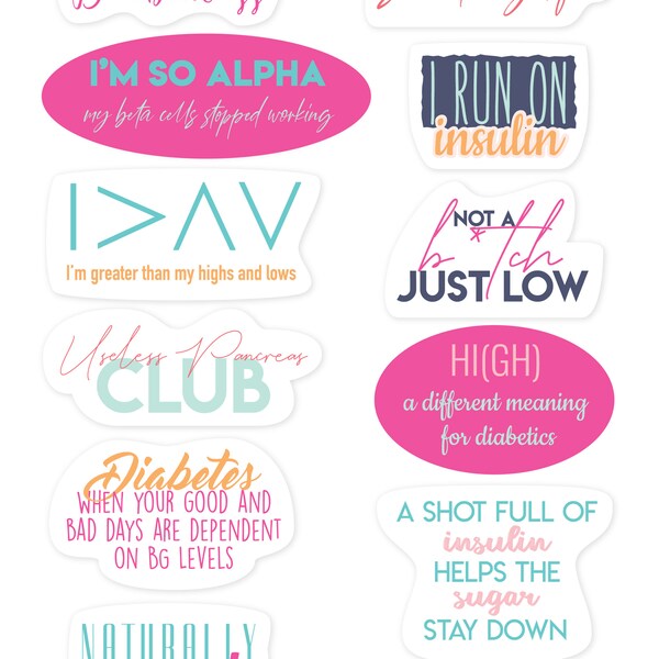 Funny Diabetic Sticker - Etsy