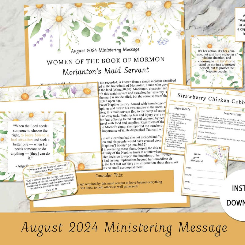 Ministering Assignment Cards - Etsy