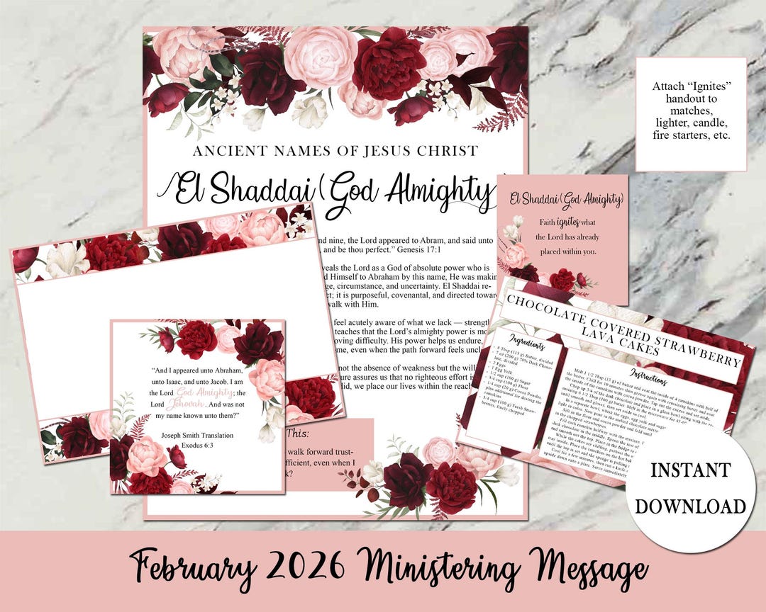 February 2026 Ministering Kit: Ancient Names of Jesus Christ - El ...