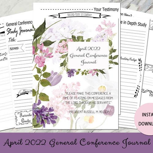 General Conference Notebook Journal LDS Church of Jesus Christ - Etsy