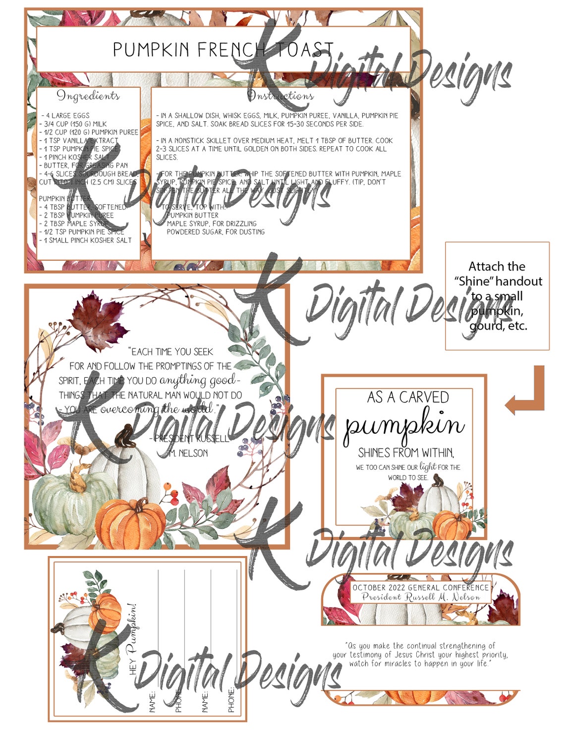 October 2022 Ministering Message: Excerpts From Russell M - Etsy