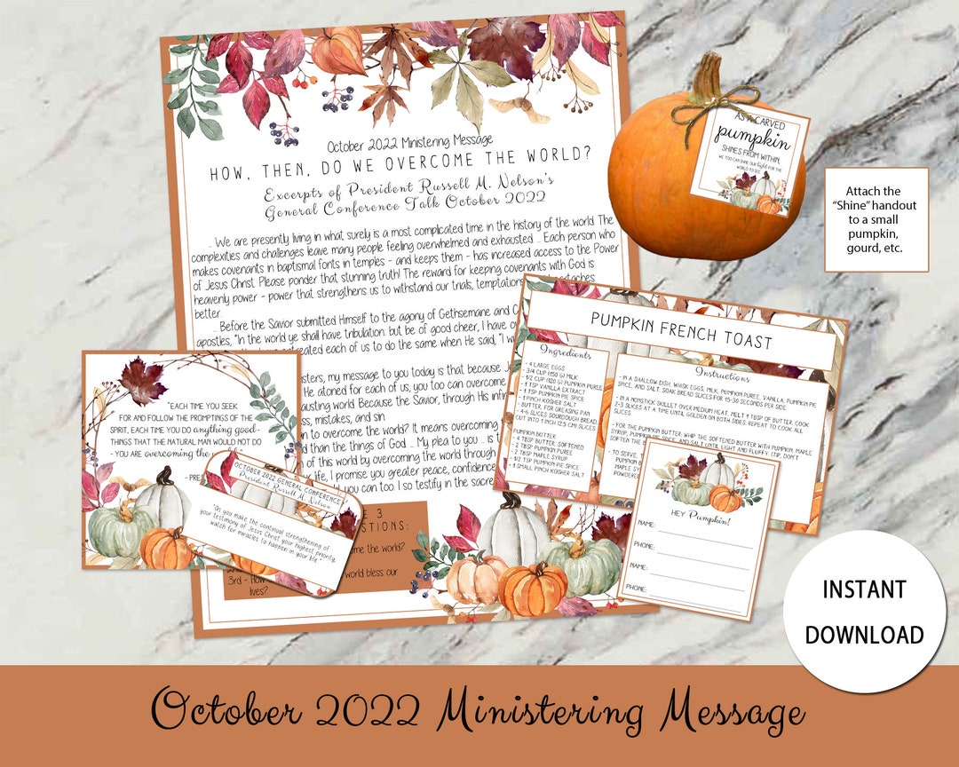 October 2022 Ministering Message: Excerpts From Russell M Nelson's Talk ...