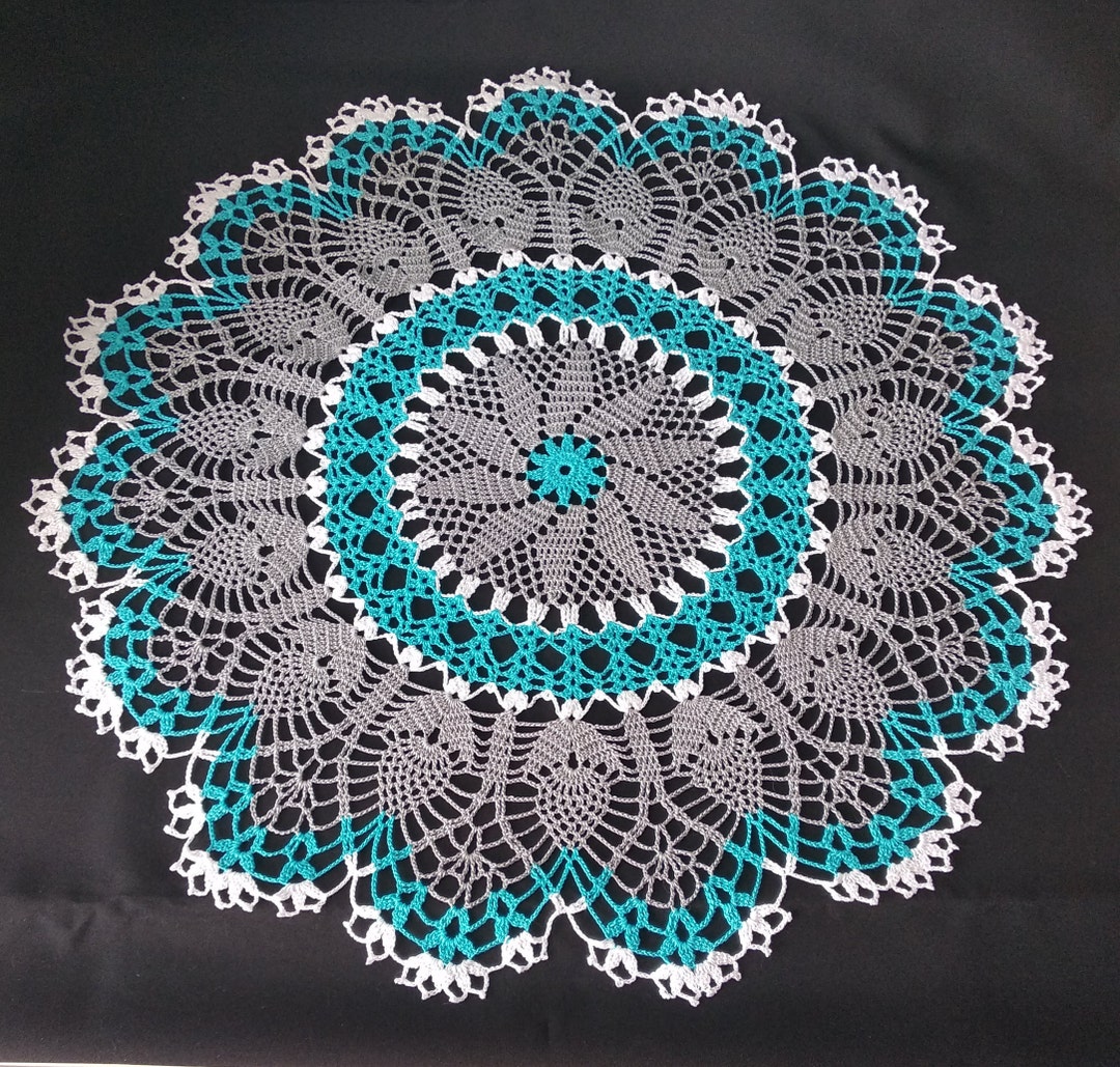 Crochet Doilies-large Crochet Doily 23"-round Tablecloth-home Decor ...