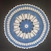 Blue Crochet Doily 24 Inches-crochet Tablecloth-crochet Doilies-doily ...