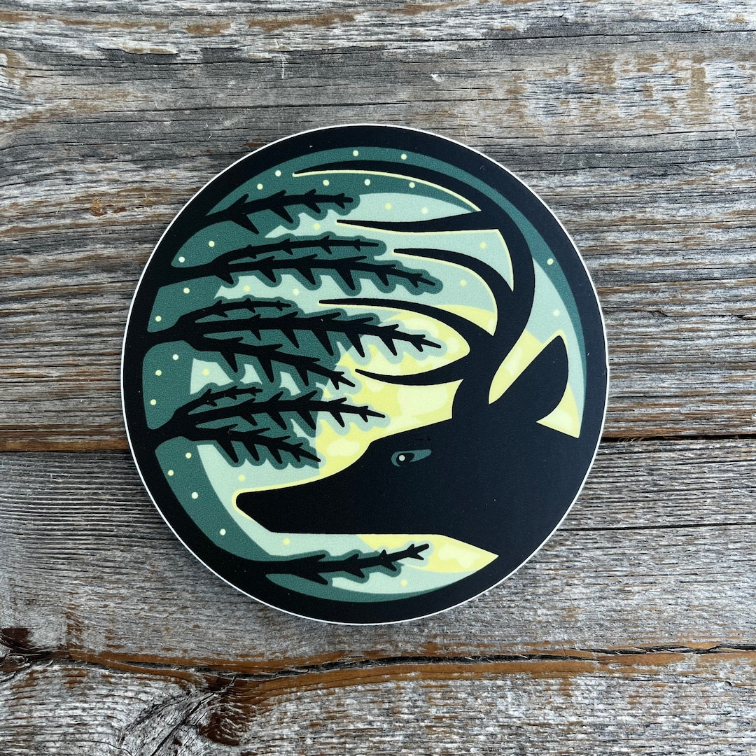 Stag Sticker | Buck Sticker | Deer Sticker | Wildlife | Forest | Magic ...