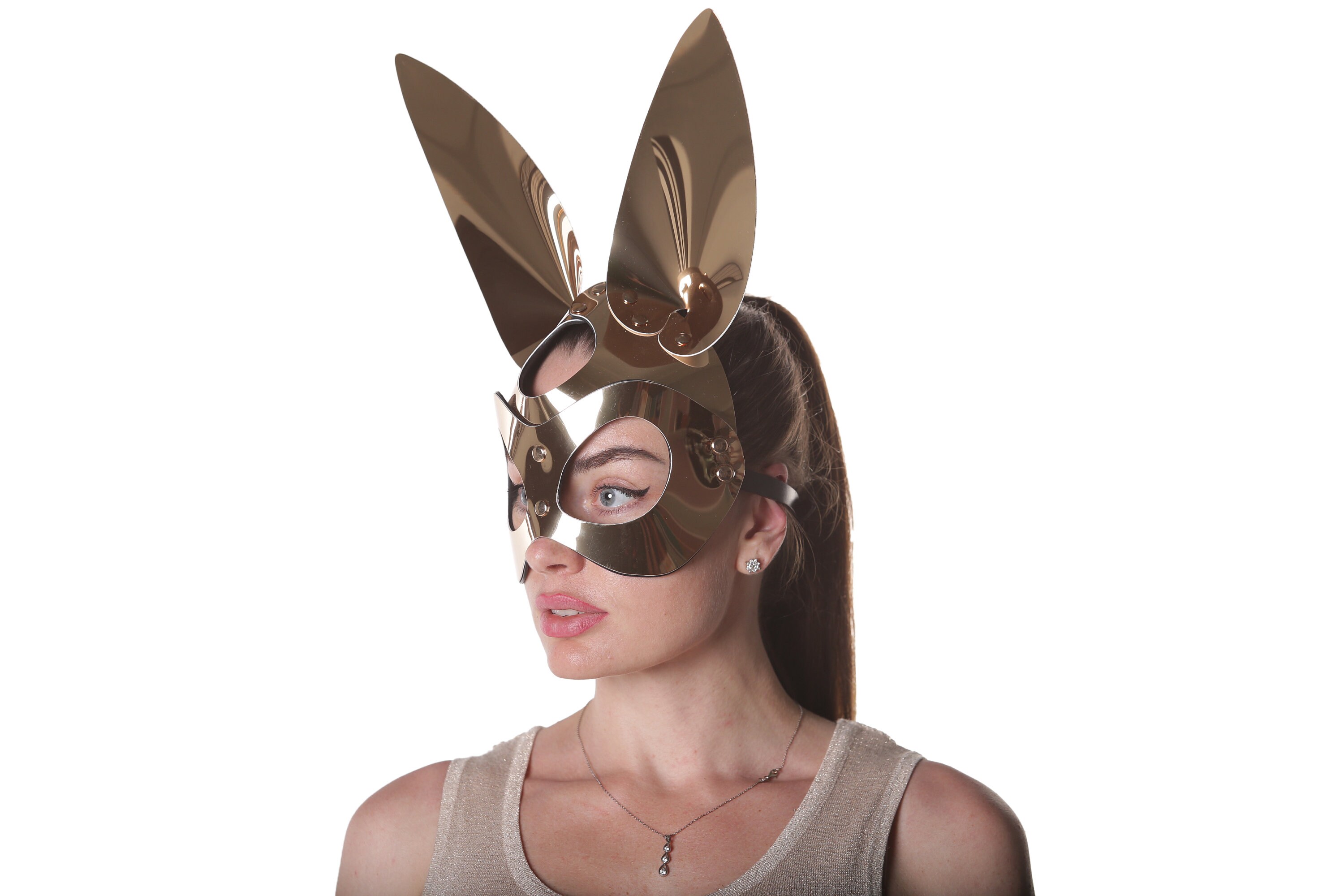 Bunny Mask for Sexy Costumes. Bdsmfetish Mask With Bunny Ears - Etsy