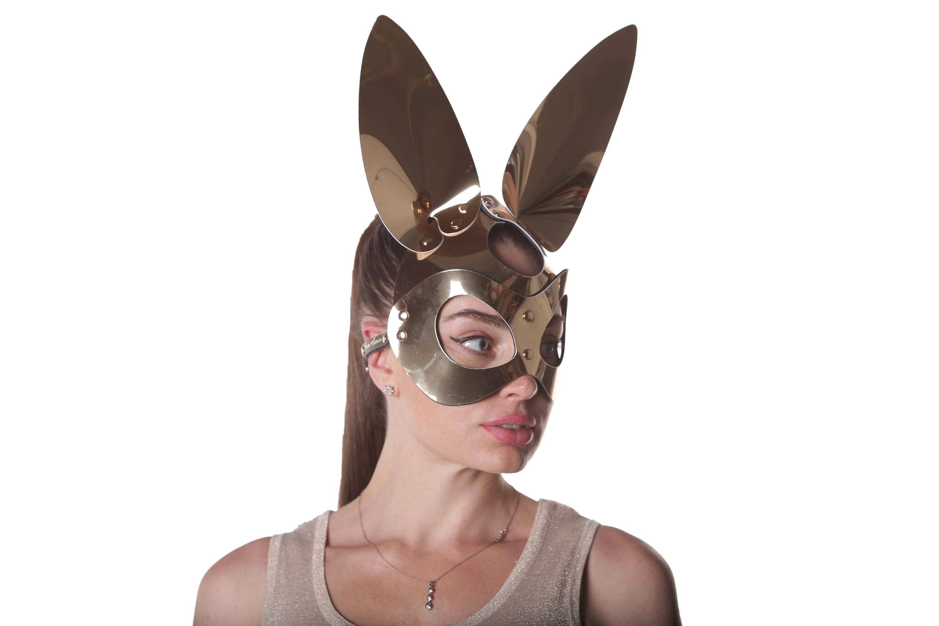 Bunny Mask for Sexy Costumes. Bdsmfetish Mask With Bunny Ears - Etsy