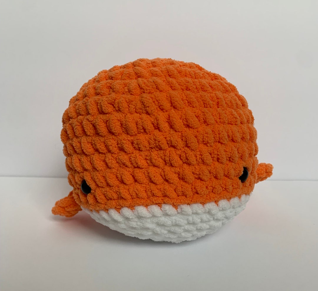Small Stuffed Whale Whale Plushie Crochet Whale Stuffed Animal Handmade ...