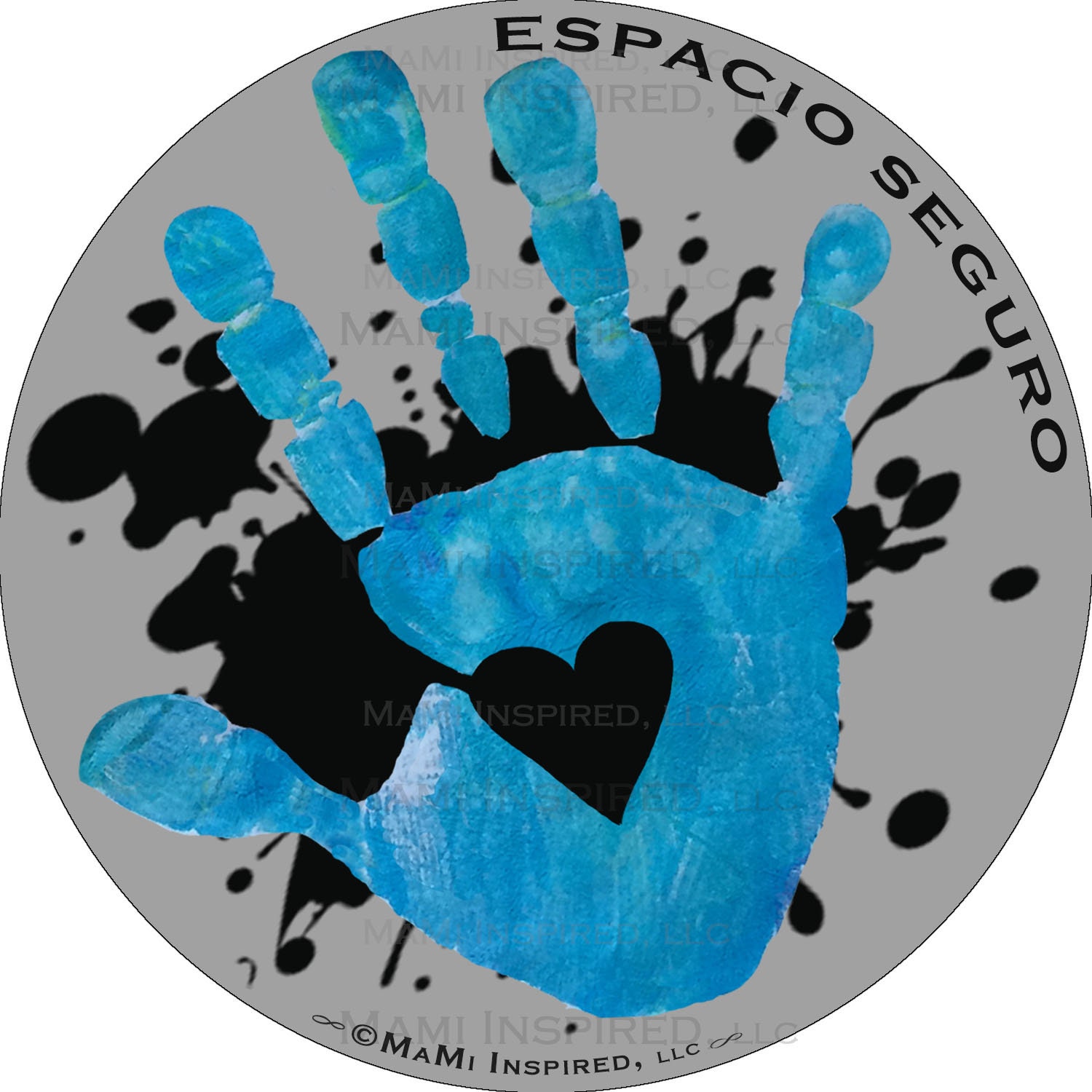 Espacio Seguro SPANISH Safety Spot ™ Kids Hand Car Magnet | Etsy
