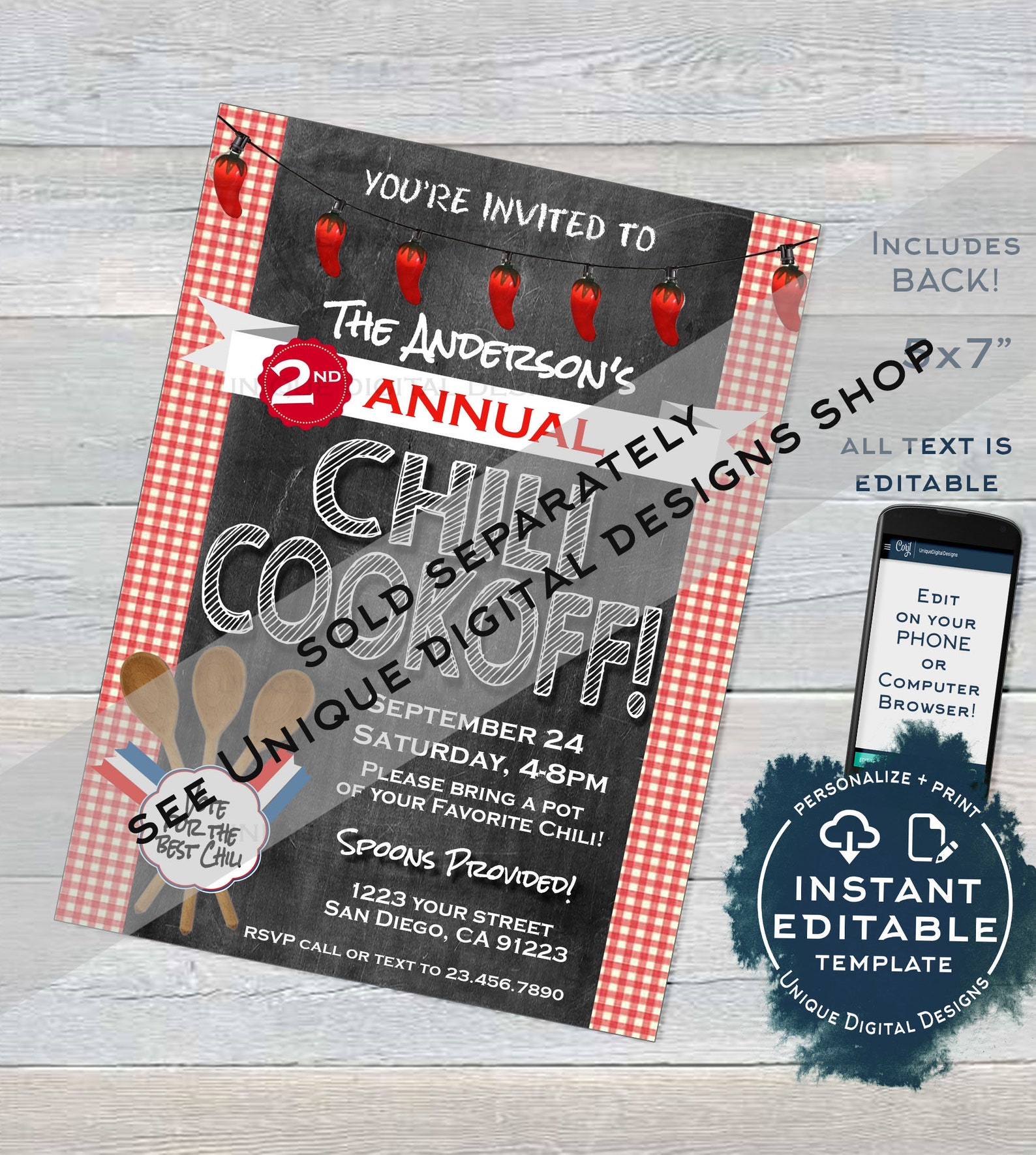 BBQ Pig Roast Invitation Editable Pig Pickin Party I Do Bbq - Etsy