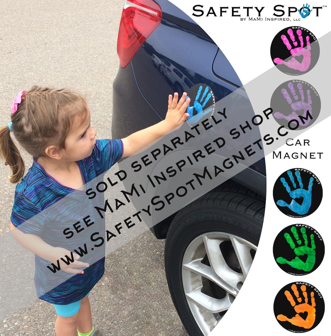 Safety Spot ® Kids Hand Car Magnet Toddler Child Handprint | Etsy