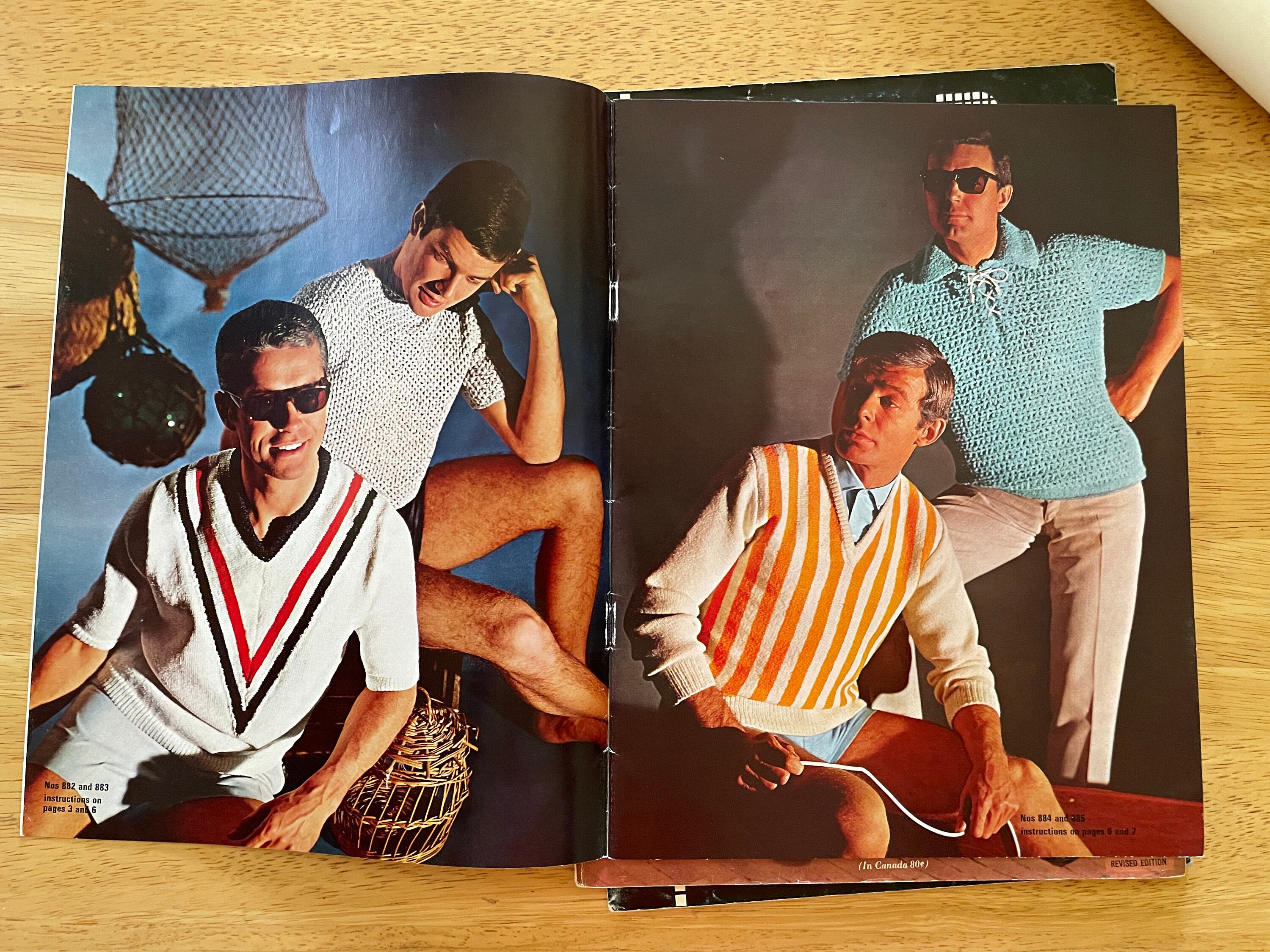 Three Vintage 1960s Knitting Pattern Books Men's Sweaters - Etsy