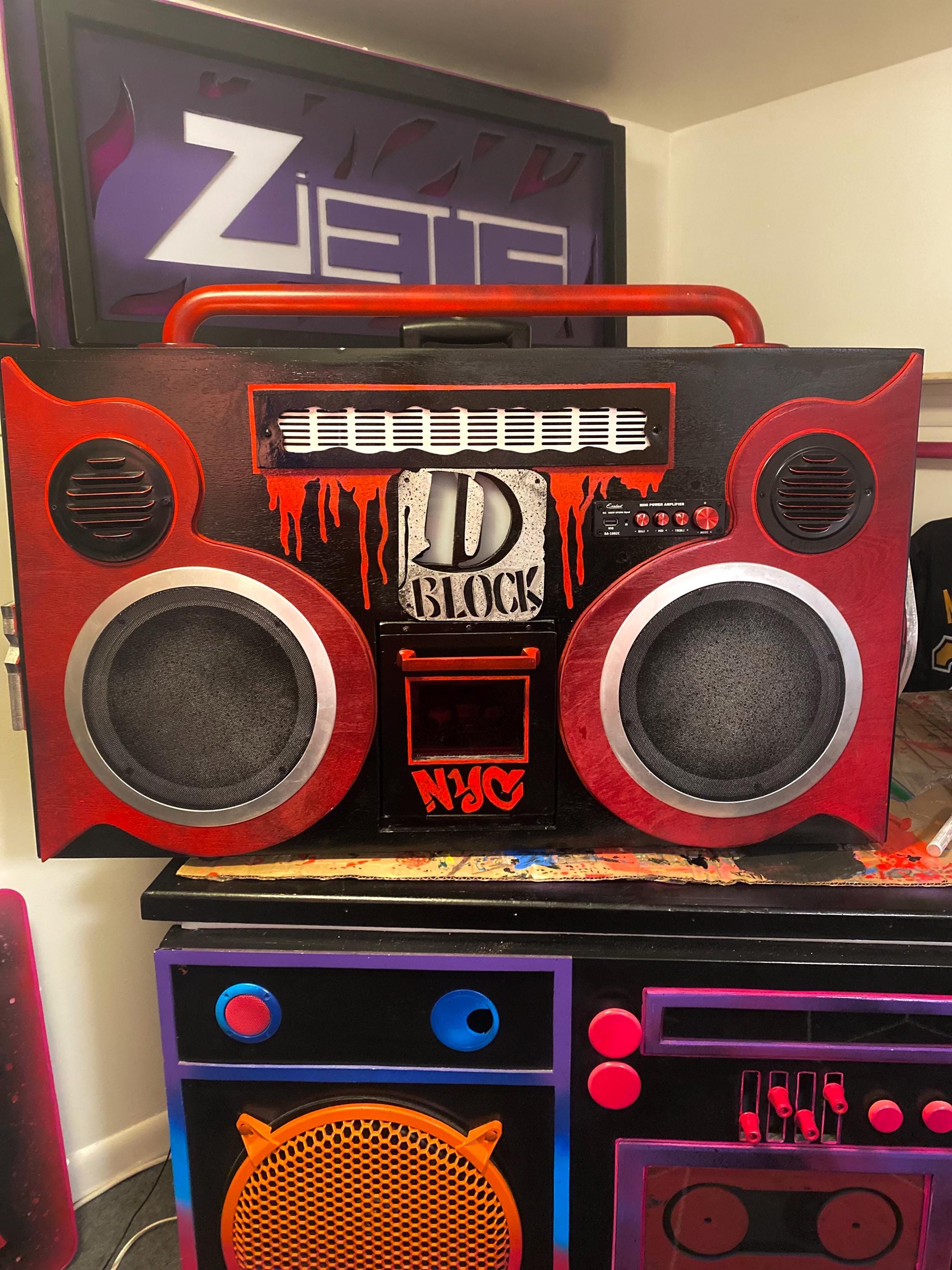Handmade LOX/DMX Tribute Boombox With Bluetooth Amplifier,led Lighting ...