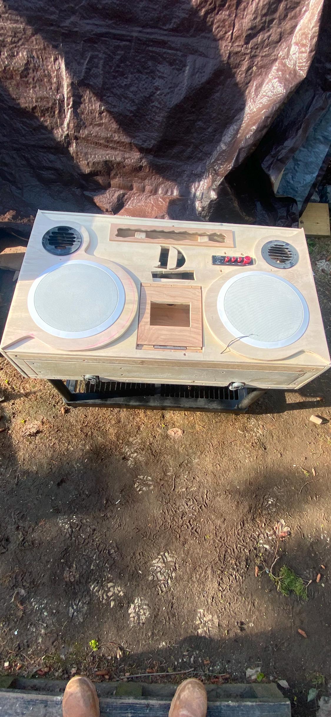 Handmade LOX/DMX Tribute Boombox With Bluetooth Amplifier,led Lighting ...
