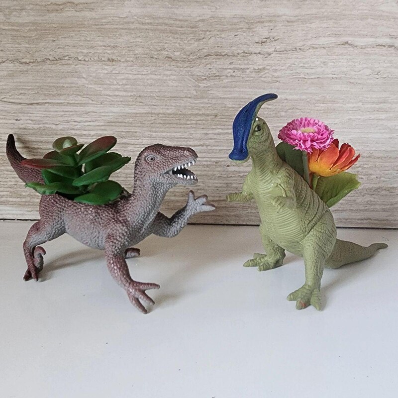 Dinosaur Planter - Etsy