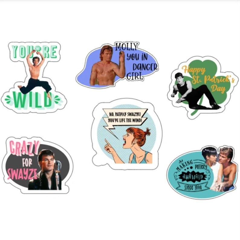 St. Patrick's (swayze) Day Sticker Pack - Etsy