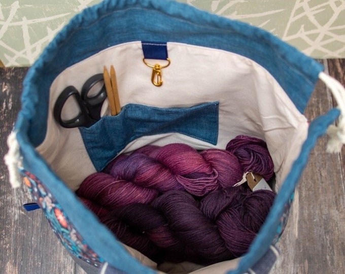 Sewing Pattern: Rho Drawstring Project Bag - Etsy