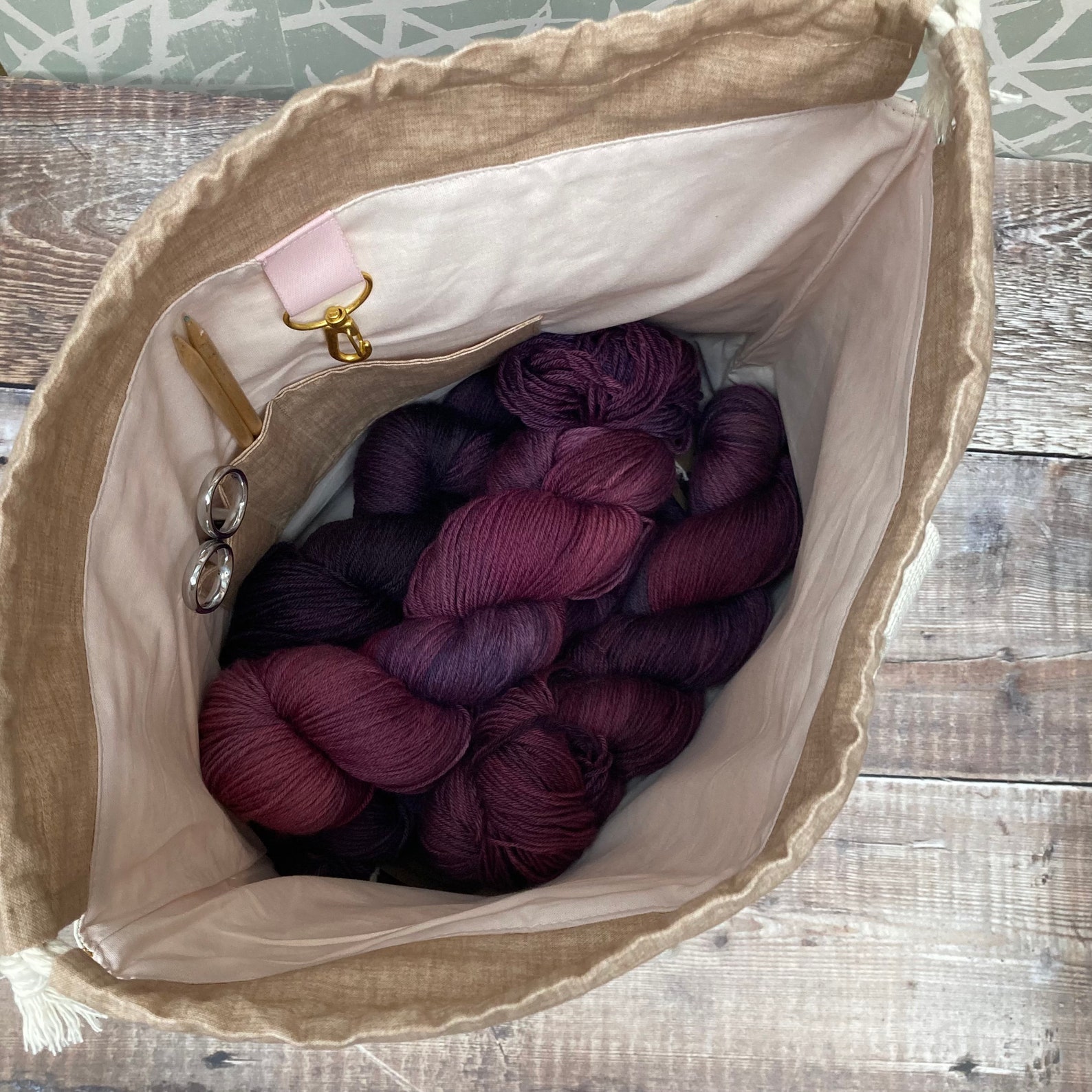 Sewing Pattern: Rho Drawstring Project Bag - Etsy