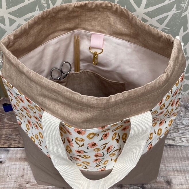 Sewing Pattern: Rho Drawstring Project Bag - Etsy