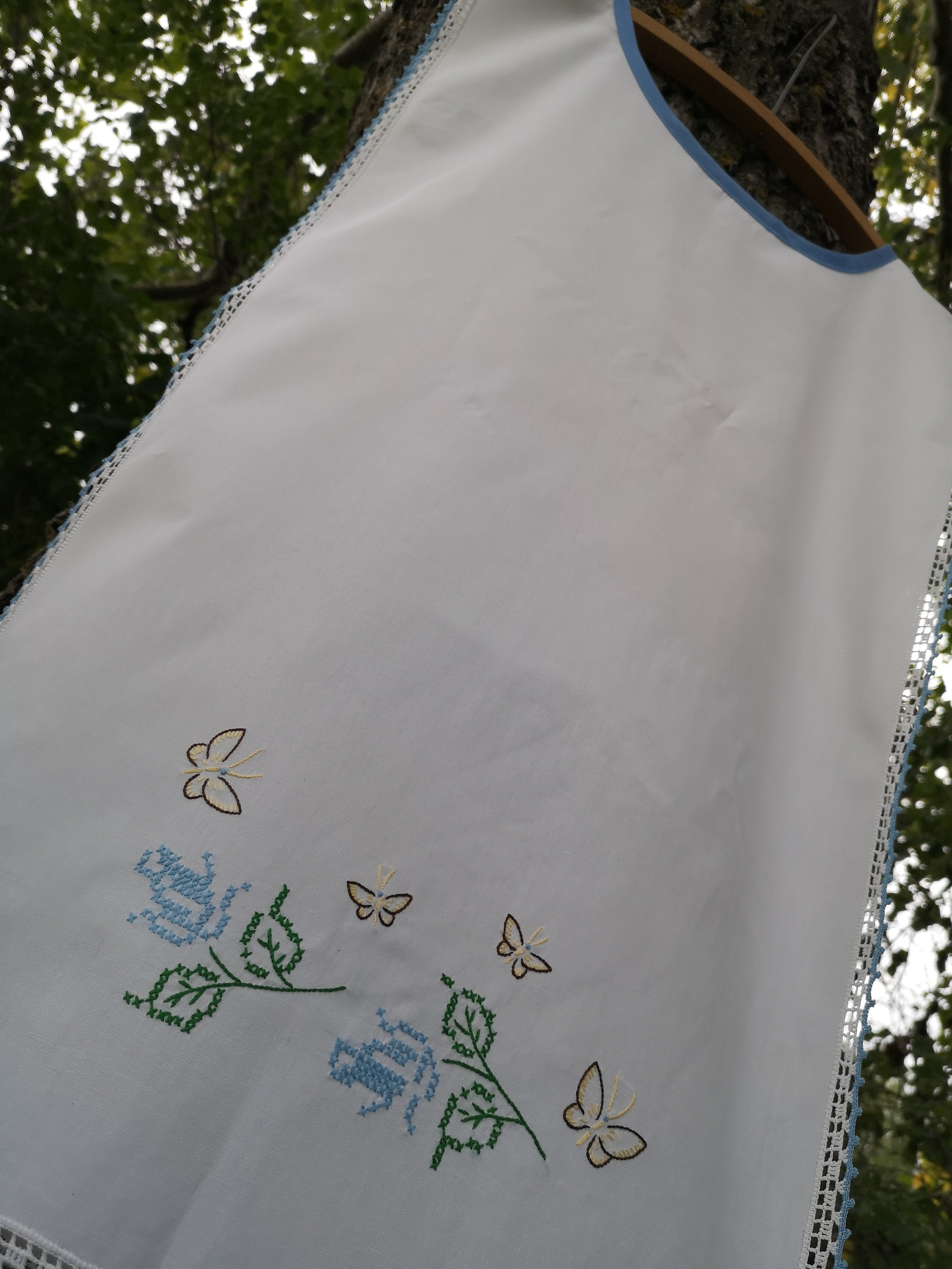 White Embroidered Scapular Butterfly Monostole Lay Church - Etsy