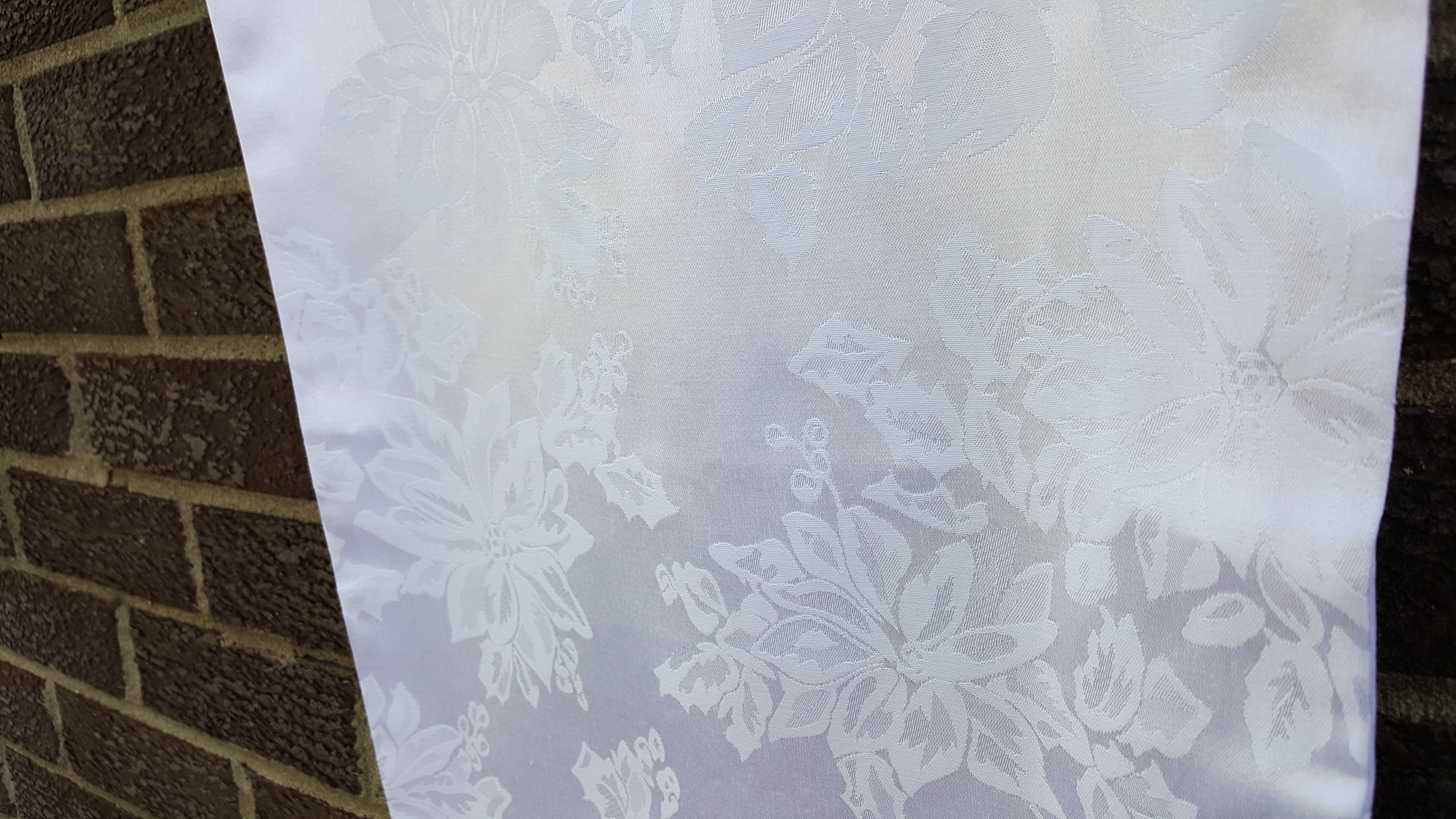 White Tunic Scapular Vestment Embossed With Flowers for - Etsy