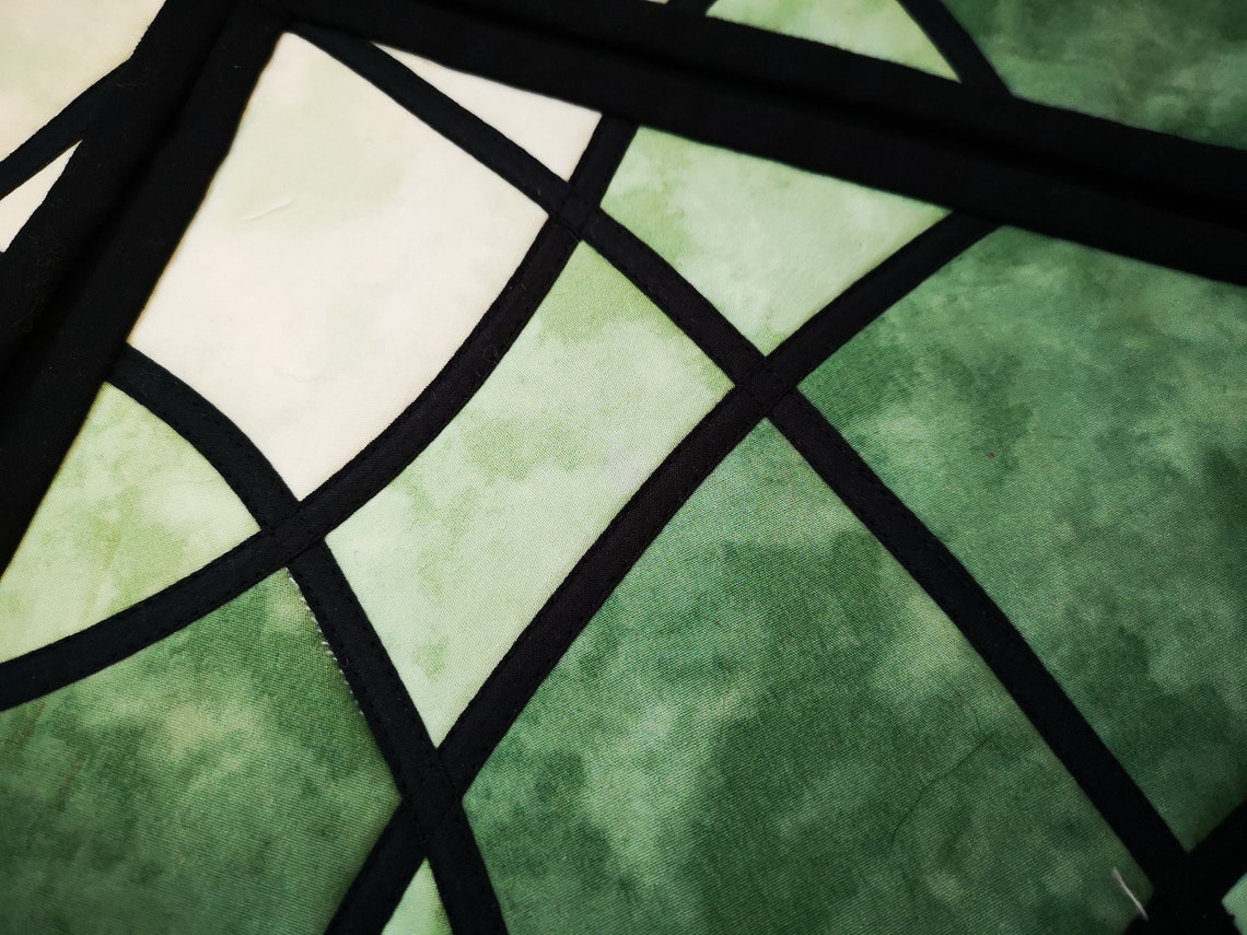 Cloth Stain Glass Green Church Banner Religious Sign - Etsy