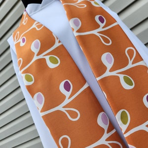 Modern Orange Clergy Stole With Funky Flowers. Reversible With Lavender ...