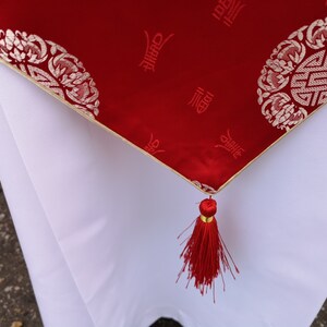 Shiny Bright Red Tunic Style Scapular Monostole Vestment With Gold ...