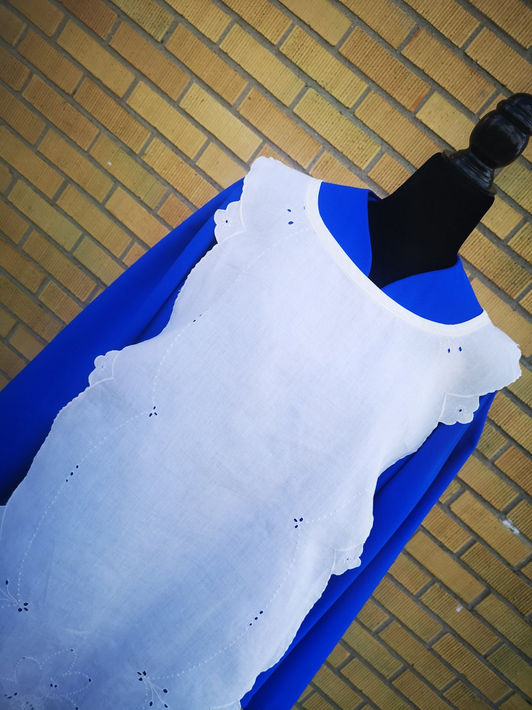 Ivory White Cut-out Lace Floral Scapular, White Monostole, Methodist ...