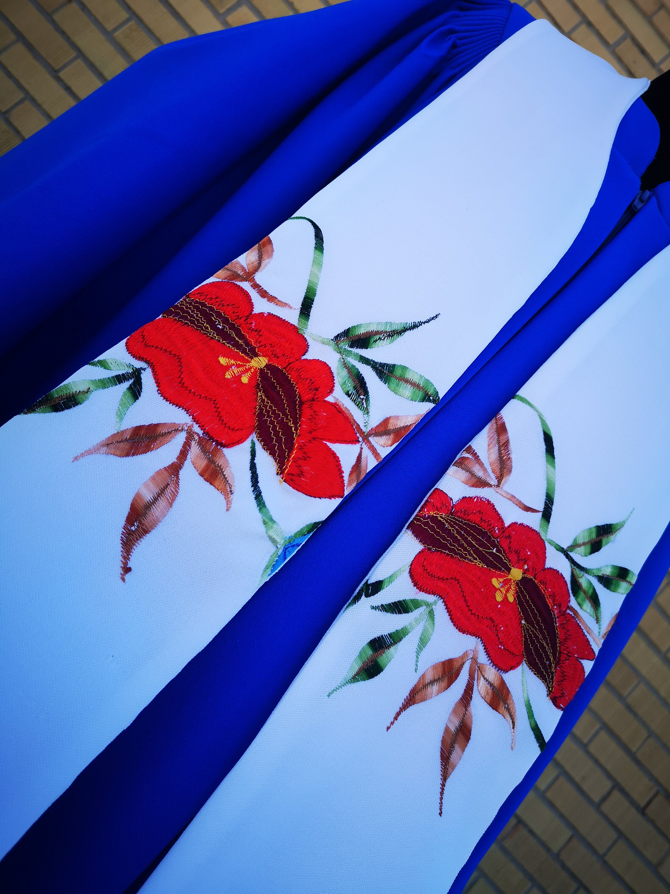 White Clergy Stole With Bright Red Vintage Embroidered - Etsy