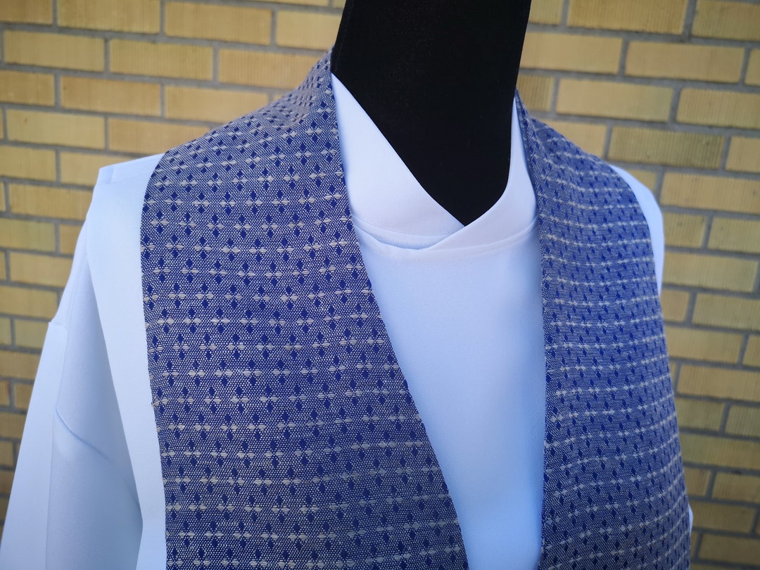 Simple, Attractive Blue Religious Stole for Minister, Pastor, Priest ...