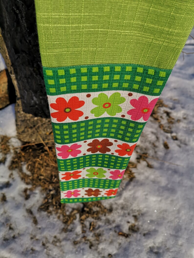 Green clergy stole with retro floral fabric ordinary time | Etsy