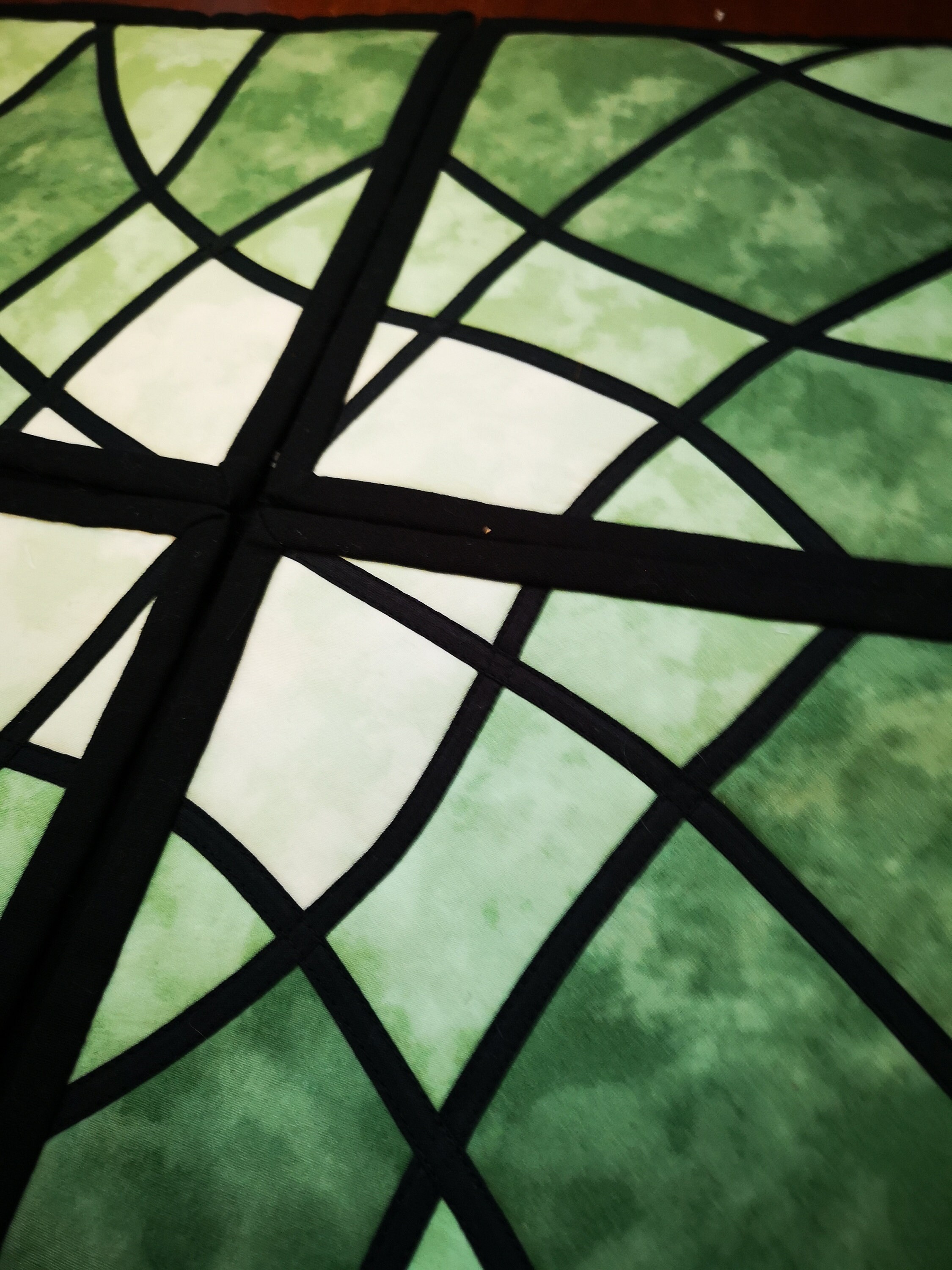 Cloth Stain Glass Green Church Banner Religious Sign - Etsy