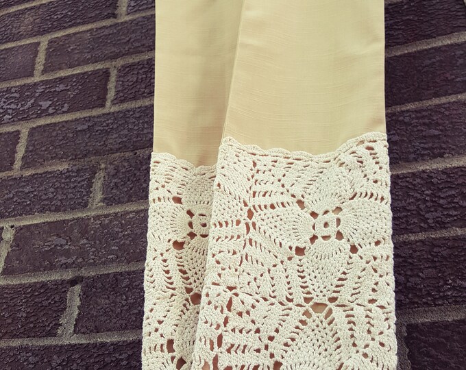 Gold Clergy Stole With Vintage Crocheted Lace for Priest - Etsy