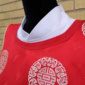 Shiny Bright Red Tunic Style Scapular Monostole Vestment With Gold ...