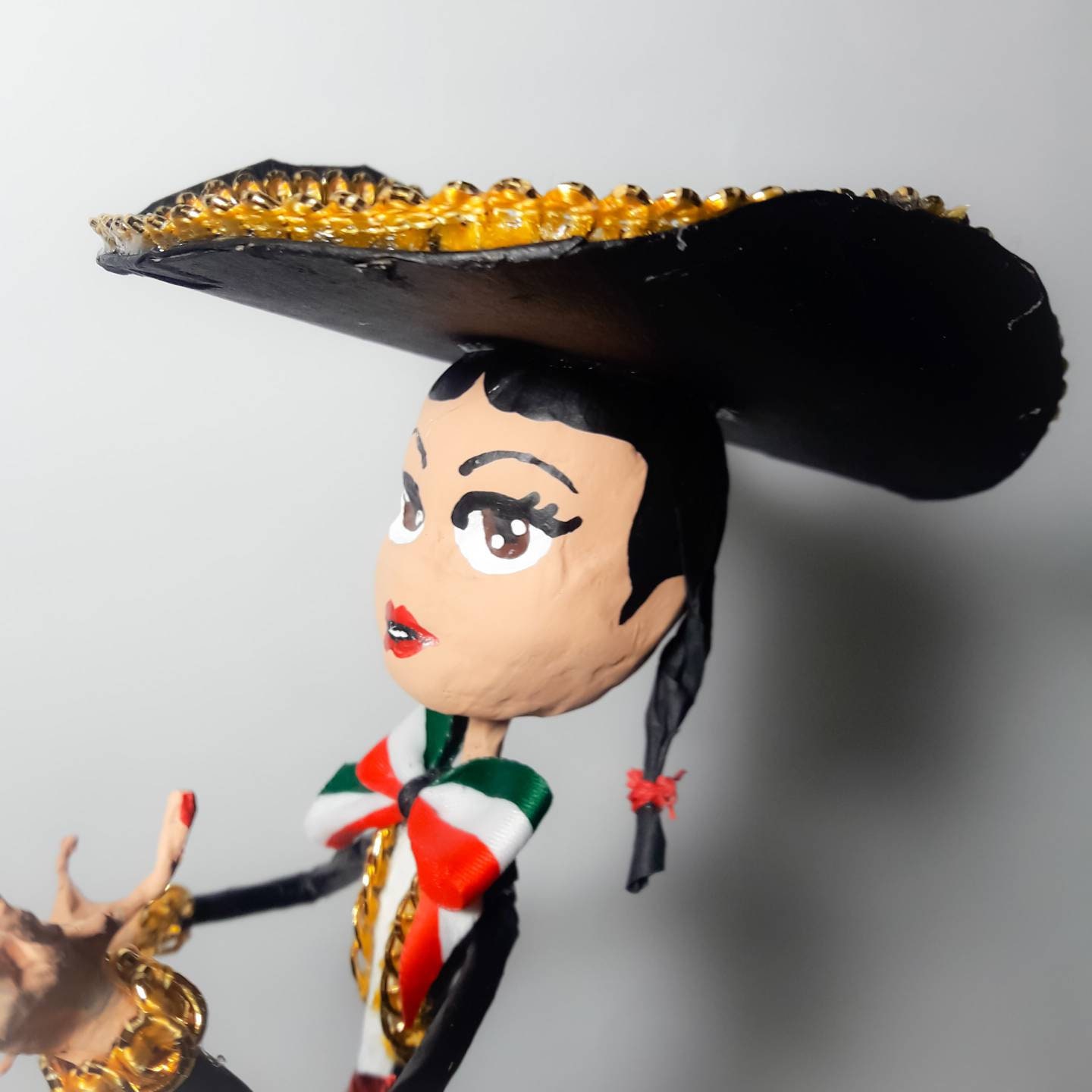 Mexican Doll mariachi girl Papercraft papier mache paper | Etsy