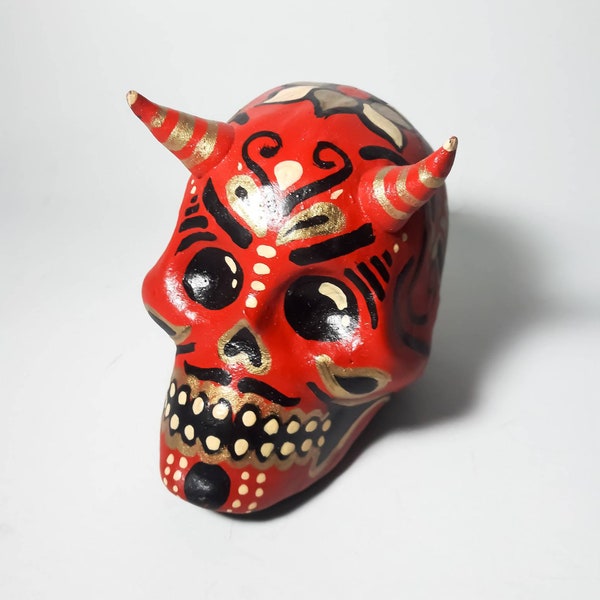 Devil Skull - Etsy