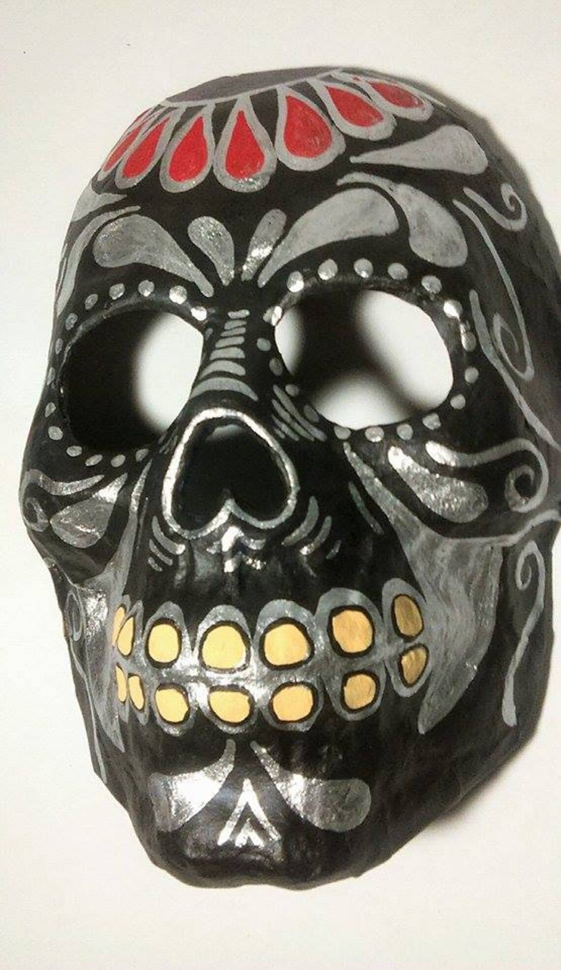 Mexican Skull Mask Made of Paper Mache | Etsy